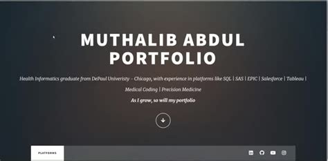 Muthalib Abdul Bds Mshi On Linkedin Tableau Sql Project Github Portfolio