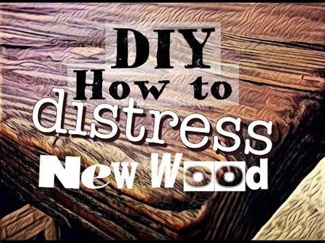 How To Distress Wood Amazing Results Weathered Diy Youtube
