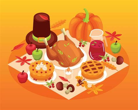 Thanksgiving Diner Clipart