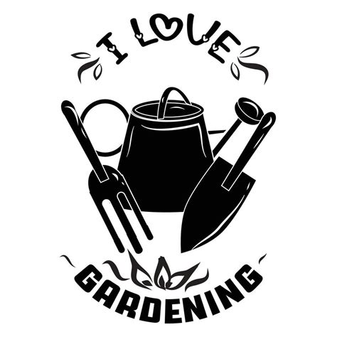 I Love Gardening Sign 50896548 Vector Art At Vecteezy