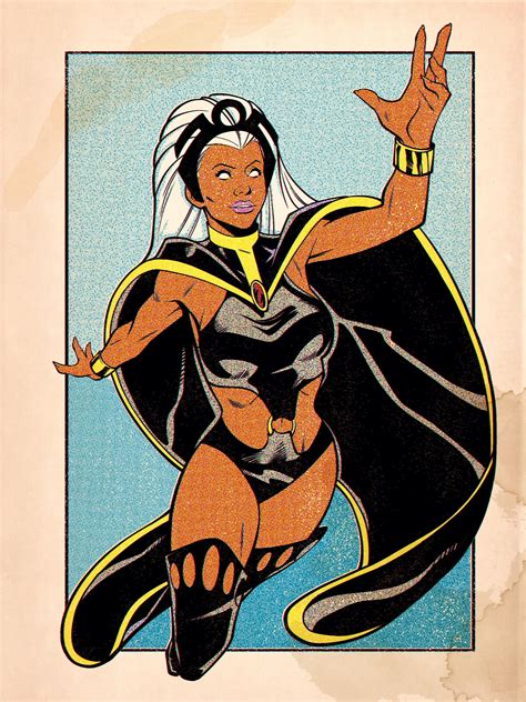 Storm From X Men I Tried To Get The Old Paper Look And Halftones From