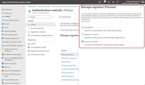 Migrate Mfa And Sspr Authentication Methods Icewolf Blog