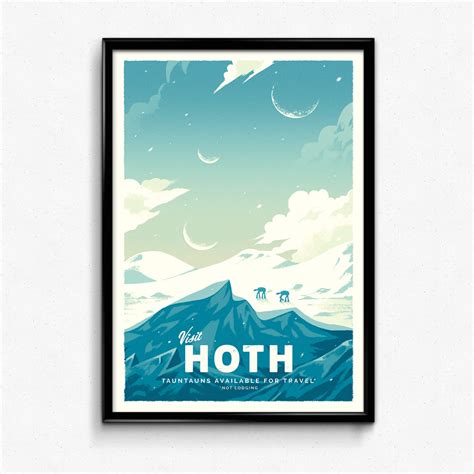 Tatooine Hoth And Endor Travel Poster Bundle Sylvan Design