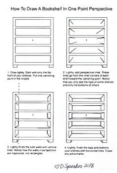 How To Draw Shelves In One Point Perspective By Mrsspeaker Tpt