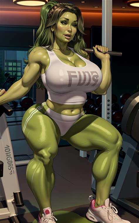 Gilf She Hulk Working Out By Zerofourteen On Deviantart