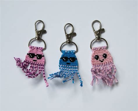 Octopus Or Jellyfish Keychain Friendship Bracelet Patterns Easy