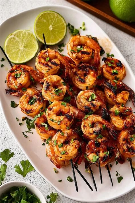 Marinated Grilled Shrimp Skewers Einfach Saftig And Perfekt Einfach