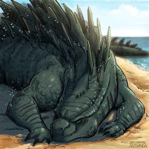Nekkyo Usagi Art — Basking Leviathan Monsterverse Godzilla For The