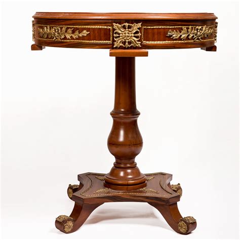Round Glass Top Corner Table Fntique Handmade Furniture