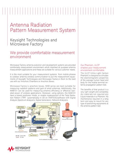 Antenna Radiation Pattern Measurement System Pdf Asset Page Keysight