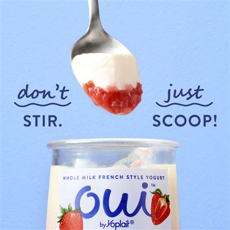 Yoplait Oui French Style Raspberry Whole Milk Yogurt Glass Yogurt Jar