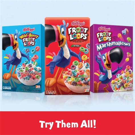 Kelloggs Froot Loops Fruit Flavored Breakfast Cereal Shop Cereal At