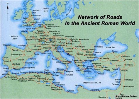 Ancient Roman Roads Map