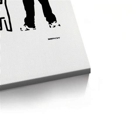 Urban Graffiti Man With Keith Haring Dog Canvas Jasmineartae