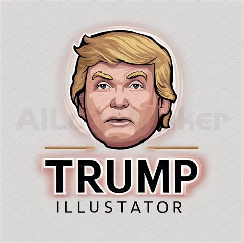 Logo Design For Trump Illustrator Bold Text With Donald Trump