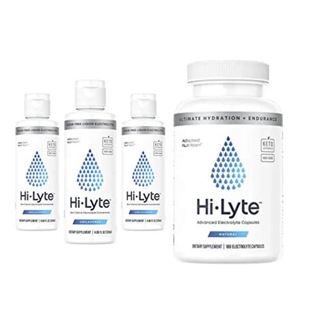 Hi Lyte Electrolyte Replacement Capsules 100 Servings Rapid Rehydration Supplement Immune