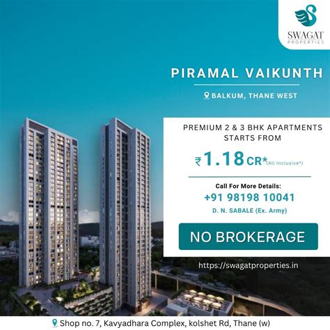 Piramalvaikunth Divineliving Dreamhome Swagatproperties Thanekar