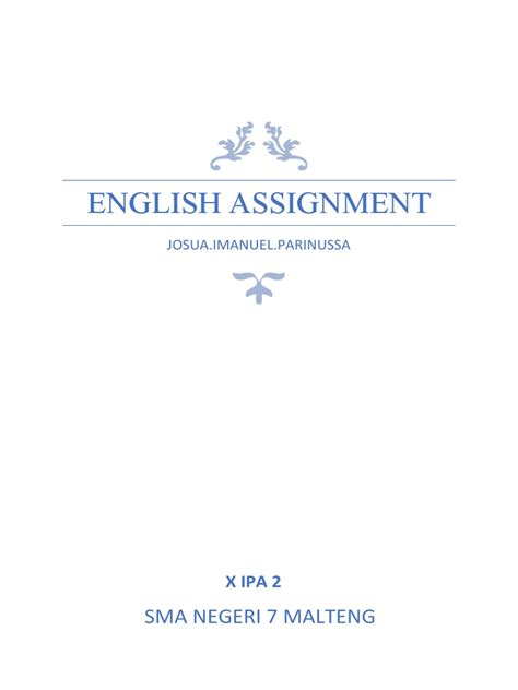 English Assignment Pdf