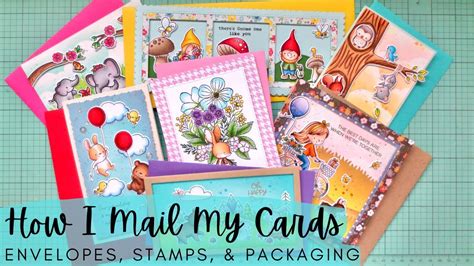 How I Mail My Cards Envelopes Stamps And Packaging Card Making