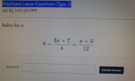 Solved Fractional Linear Equations Type 2 Jol 18 14729