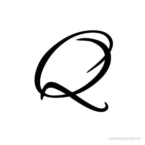 Q In Cursive Capital