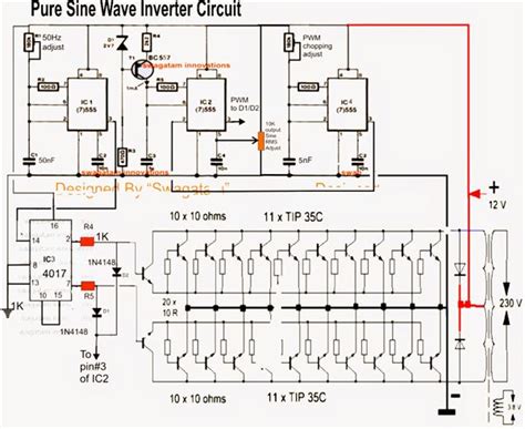 Sine Wave Inverter Diagram