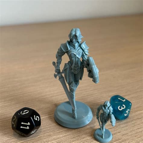 3d Printable Female Paladin By Altres Forge