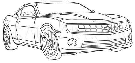 How To Draw A Chevy Camaro Step By Step