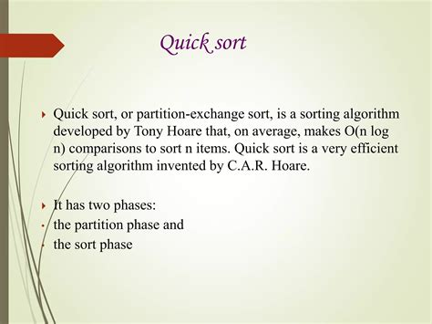 sorting ppt ppt