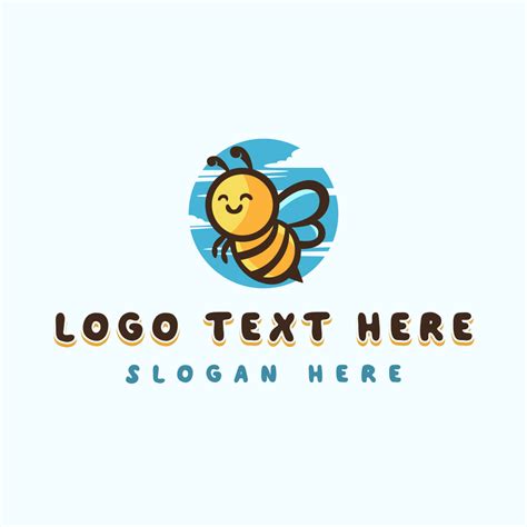 Happy Cute Bumblebee Logo Brandcrowd Logo Maker