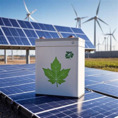 A Solar Panel With A Maple Leaf On It Premium Ai Generated Image