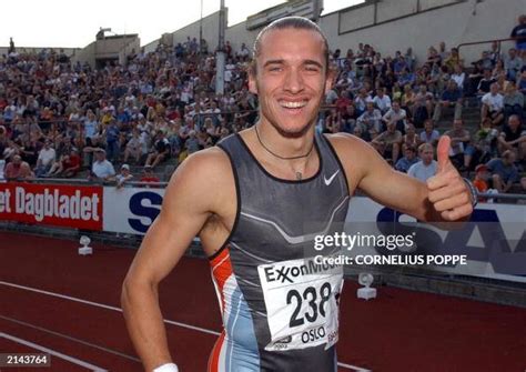 Cedric Van Branteghem Of Belgium Smiles After Winning The 400m Event
