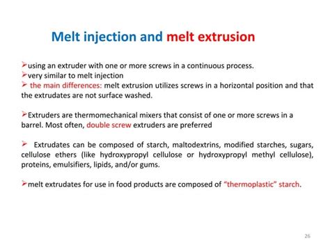 An Overview Of Encapsulation Technologies For Food Ppt Chemistry