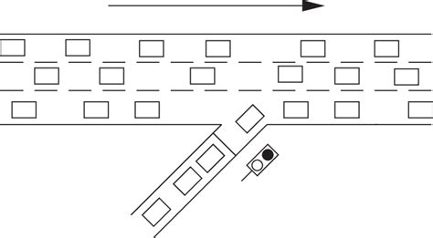Schematic Representation Of Ramp Metering The Arrow Denotes The Download Scientific Diagram