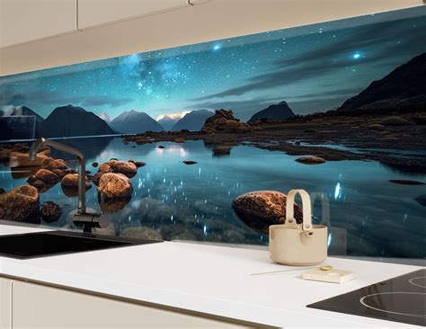 Tempered Glass Backsplash Tiles Nature Backsplash For Kitchen Nature