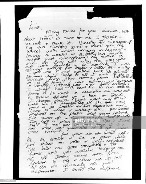 Letters From The 007 James Bond Girl Suzanne Jerome Who Killed News Photo Getty Images