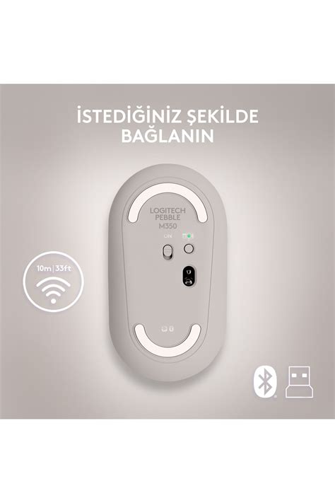 Logitech M350 Pebble Kablosuz Mouse Bej Fiyatı Yorumları