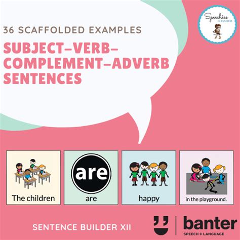 L146 Subject Verb Complement Adverb Svca Sentences Banter Speech