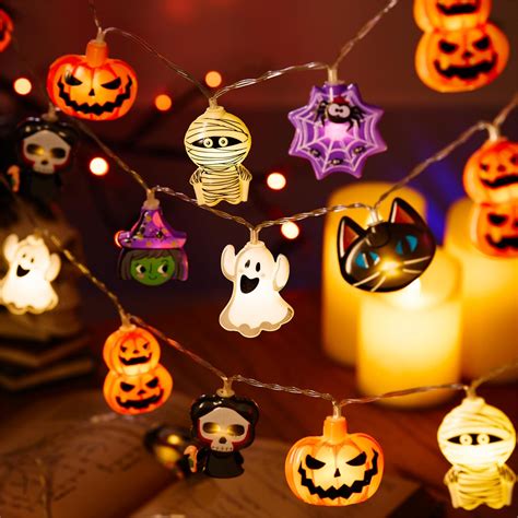 Lolstar Halloween String Lights Decorations 98ft 20 Led Halloween