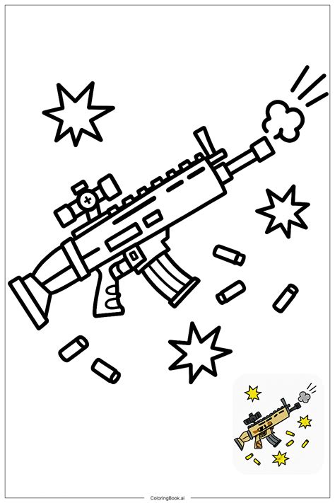 Fortnite Weapons Coloring Pages [2025]