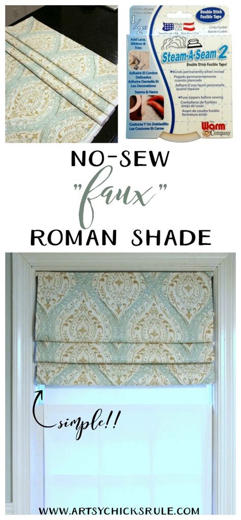 Diy Roman Shades No Sew