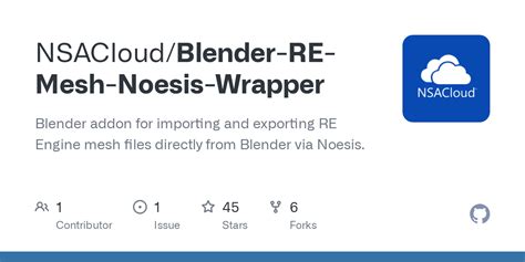 Github Nsacloud Blender Re Mesh Noesis Wrapper Blender Addon For Importing And Exporting Re