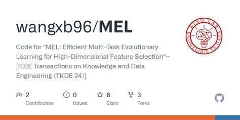 github wangxb96 mel code for “mel efficient multi task evolutionary