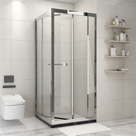 Mh Sr Chcp090s Bathroom Frames Modern Series Restrooms Aluminum Plexiglass Shower Doors Units