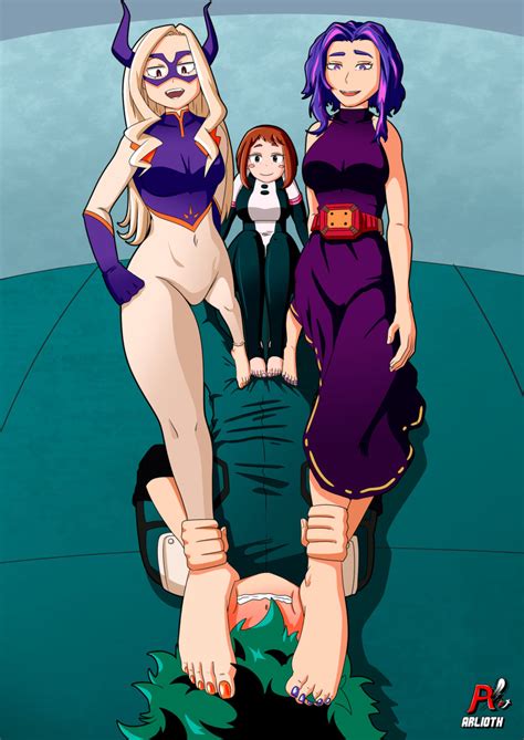 Rule 34 1boy 3girls Arlioth Barefoot Clothed Sex Cooperative Footjob