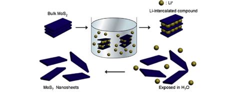 A Schematic Representation Of The Lithium Intercalation And Exfoliation