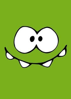 Metal Poster Om Nom Cute Face Cute Cartoon Wallpapers Funny