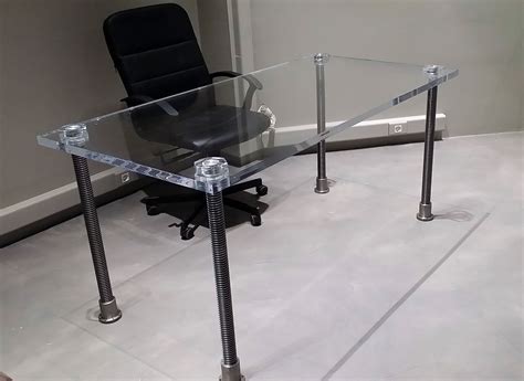 Plexiglass Desk Γραφείο από 30 χιλιοστά Plexiglass Decor Home