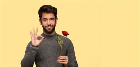 Premium Photo Young Man Celebrating Valentines Day