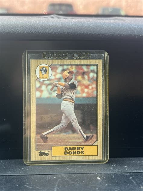 1987 Topps Barry Bonds Rookie Card 320 Multiple Errors Mint